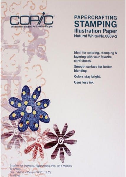 Stamping Illustration Paper A3 – Natural White – Copic - Scrapbook and ...