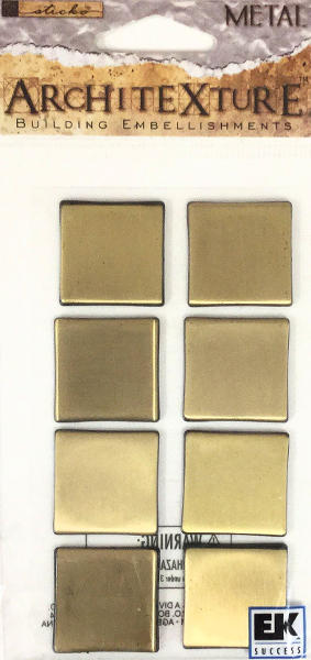 Architexture Brass Square Tiles – EK Success - Scrapbook and Mixed Media Store