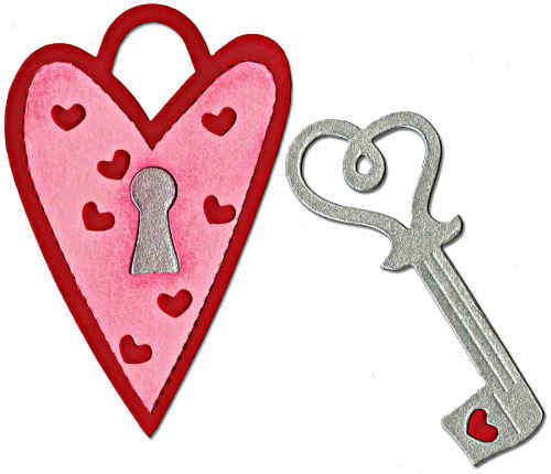 Bigz Die – Heart Lock And Key – Sizzix - Scrapbook and Mixed Media Store